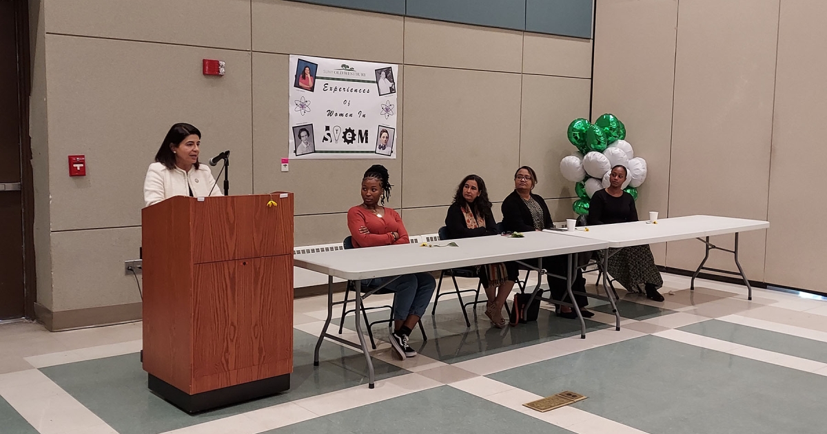 New York State Senator Anna Kaplan Speaks at Women in STEM Event