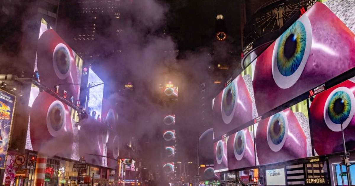 VA Professor’s Animation at Times Square | SUNY Old Westbury